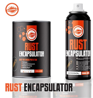 1.4L Rust Encapsulator Primer Kit. 1L TIN & 400ml Aerosol Buzzweld ...