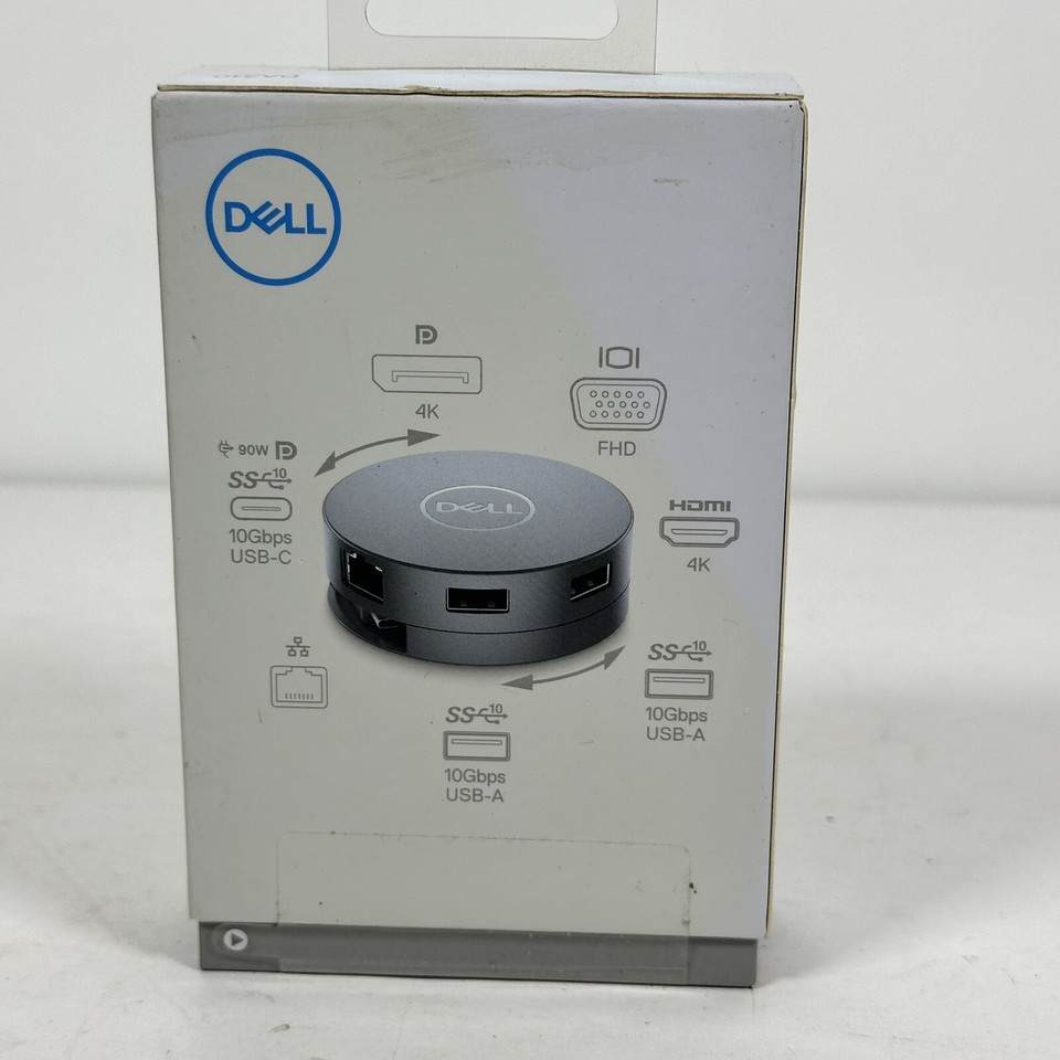 Dell Da310 Mini Docking Station Multiport Adapter Portable USB-C 7-In-1 ...