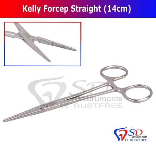 Kelly Forceps 14cm Str Vétérinaire Chirurgical Pinces de Blocage ...