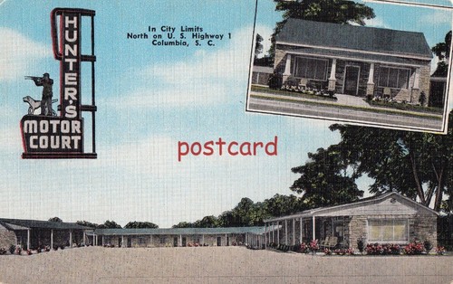c1950's HUNTER'S MOTOR COURT Columbia SC Ferris Hunter, Permastone ...