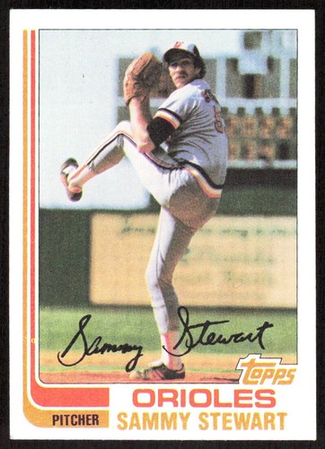 1982 1051B Topps SAMMY STEWART Baltimore Orioles #679 | eBay