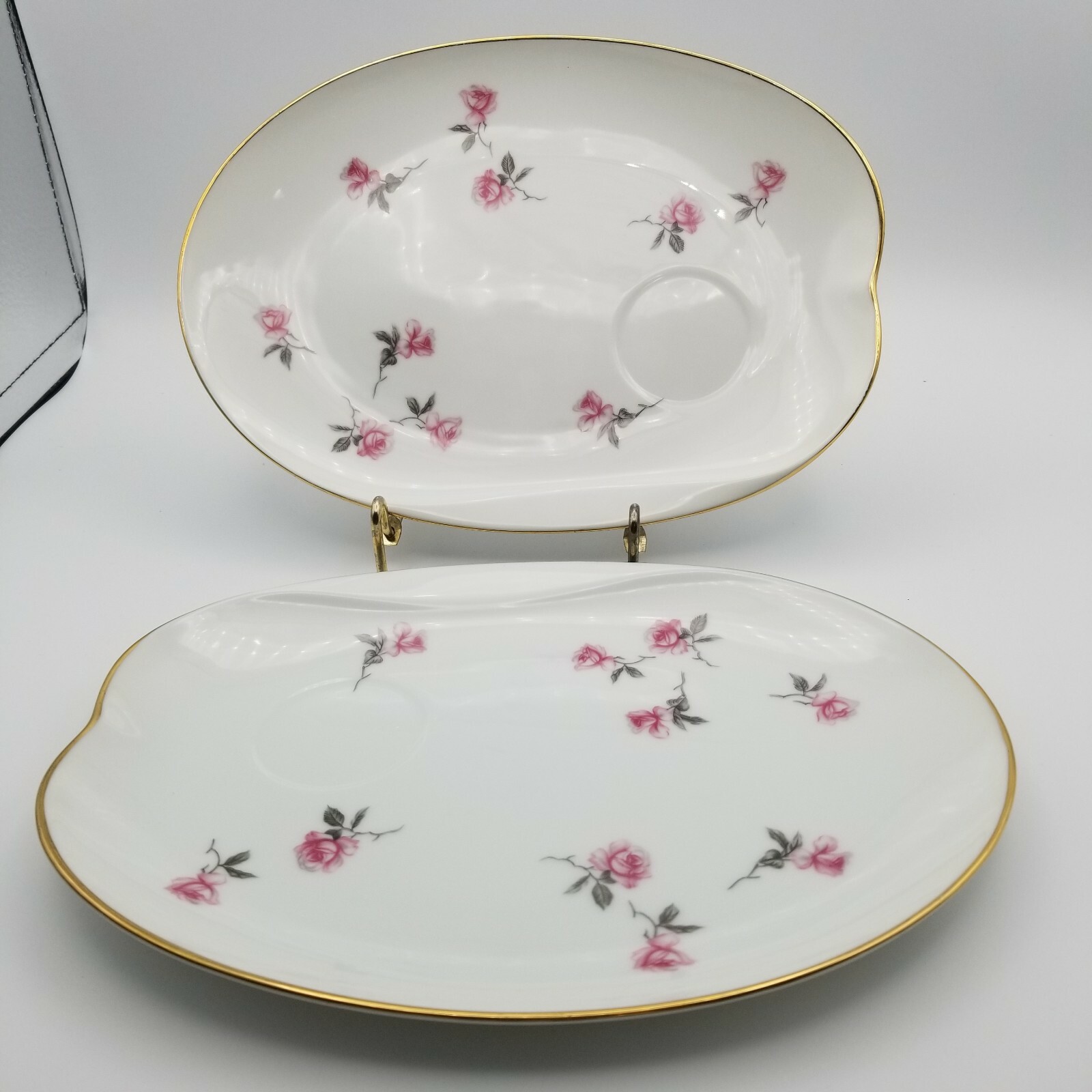 Noritake Floral Pattern Snack Plates Set Of 2 - 6 3/4" X 9 3/4" | eBay