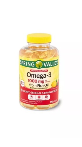 Spring Valley Proactive Support Omega 3 from Fish Oil Heart General ...