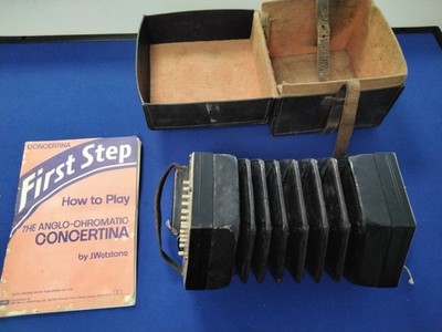 Vintage 30 button Anglo Concertina in box - untested - 1106 | eBay UK