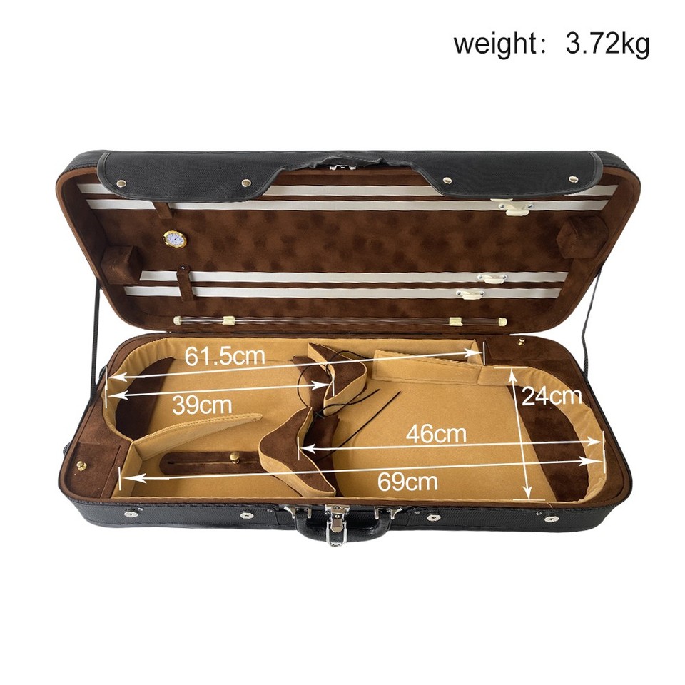 Double Violin Case Viola Case Wooden Struct Adjustable Size Violin Box ...