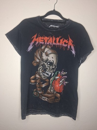Metallica Heart Explosive Pushead Heavy Metal Band T Shirt Med. | eBay