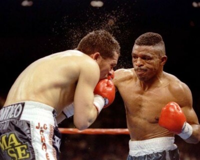FRANKIE RANDALL vs JULIO CESAR CHAVEZ 8X10 PHOTO BOXING PICTURE THE ...