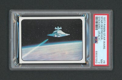 1977 Star Wars Panini Italy Stickers #8 Star Destroyer PSA 7 | eBay