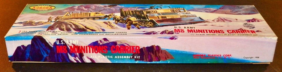 ORIGINAL AURORA FAMOUS FIGHTERS 309-1.98 U.S. ARMY M8 MUNITIONS CARRIER ...