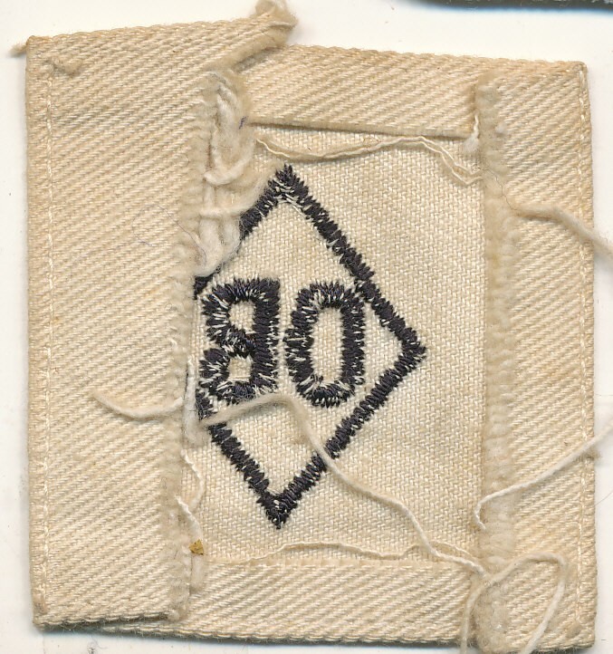 Ordnance Battalion OB Distinguishing mark WWII US Navy patch white ...