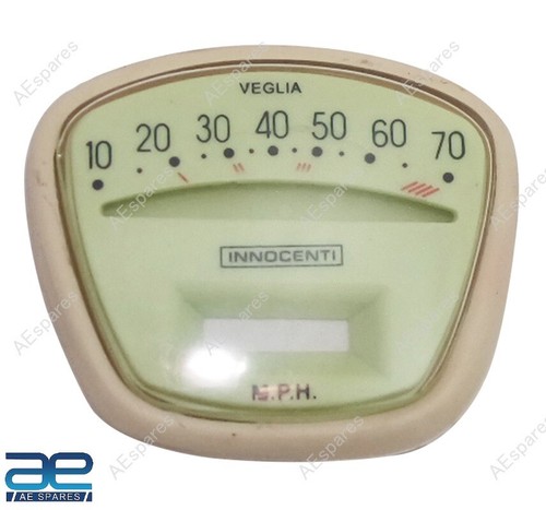Speedometer Face Kit 70 Mph Veglia For Lambretta LI TV Series 3 Scooter ...