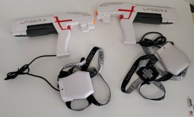 Laser X Set of 2 Player Gaming Set Indoor/Outdoor Lazer Tag Guns TESTED ...