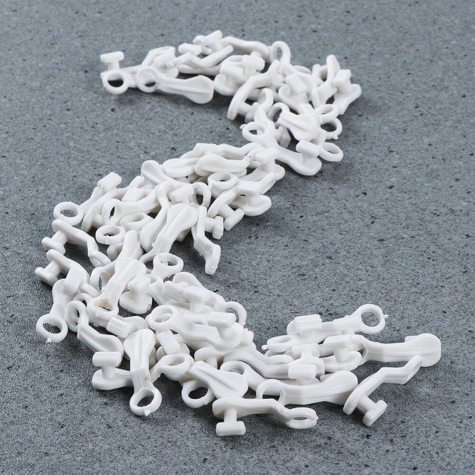50PCS Curtain Slider Rod Curtain Slides Curtain Hooks Curtain Track ...