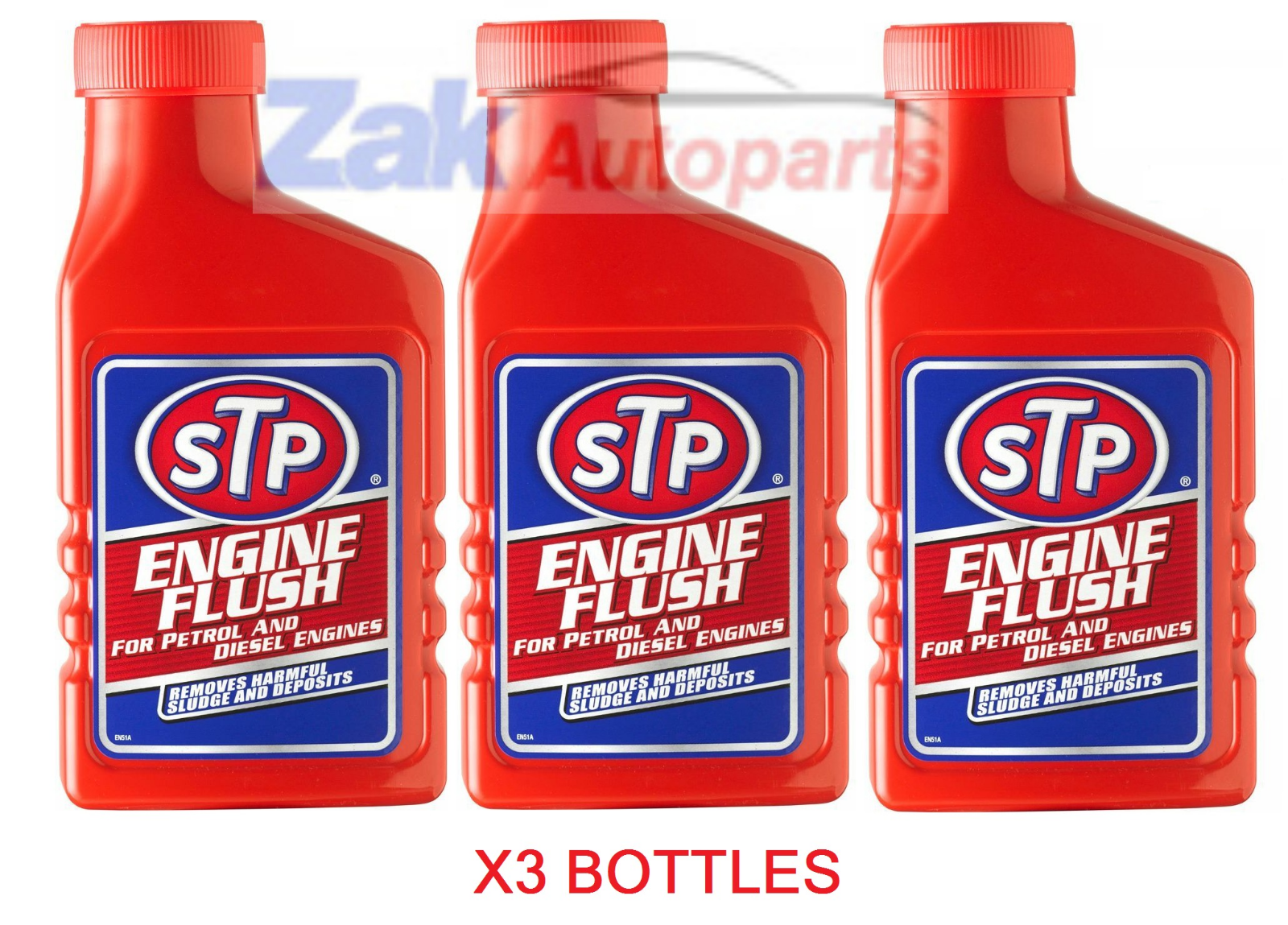 X3 STP Engine Flush For Petrol & Diesel Engines 450ML. Removes harmful ...
