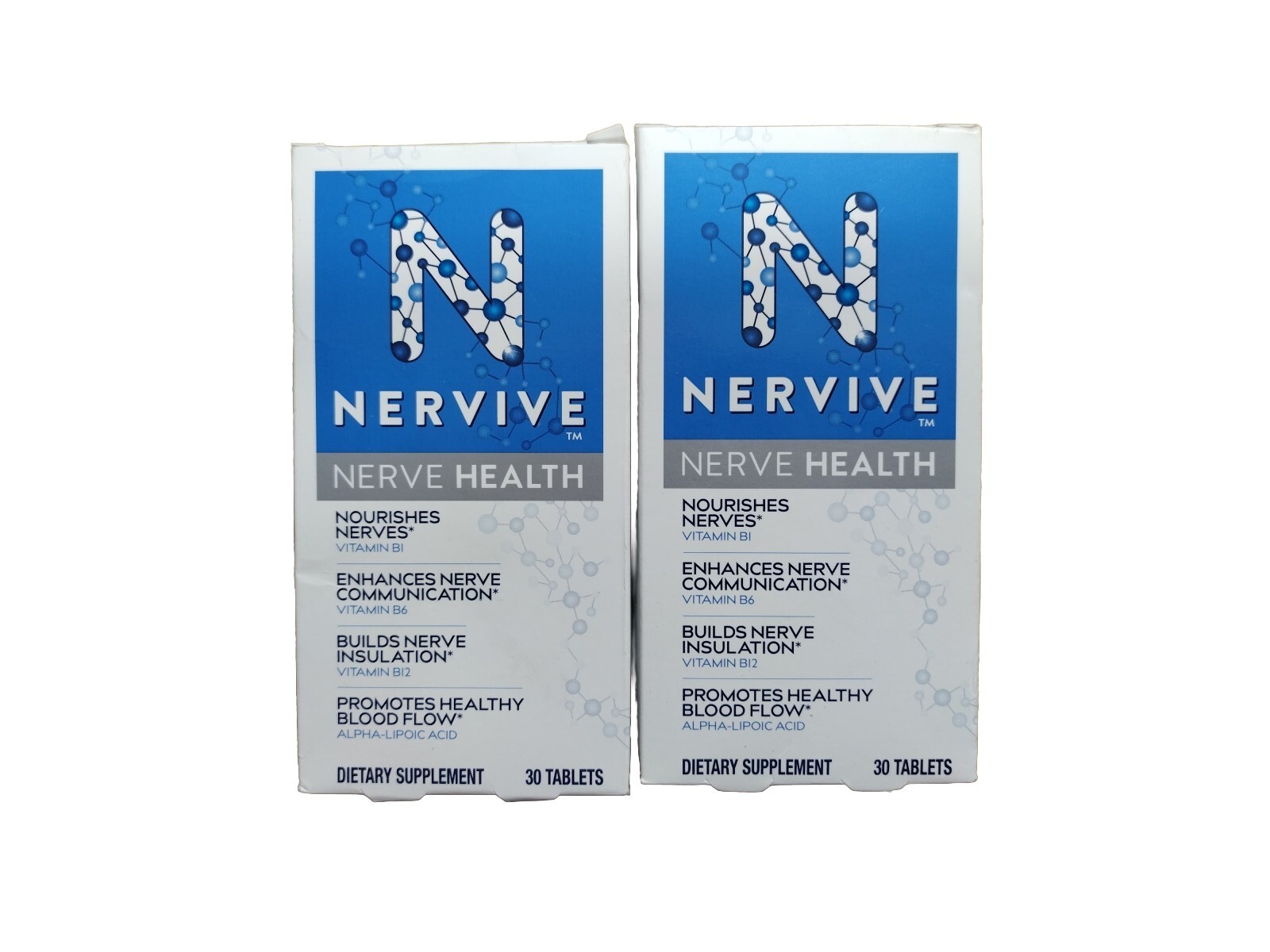 Nervive Nerve Relief Dietary Supplement - 30 Tablets - 2 Pack - EXP 07/ ...