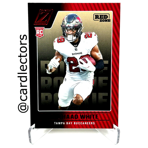 2022 Panini Zenith Football RACHAAD WHITE #177 RC Red Zone Parallel ...