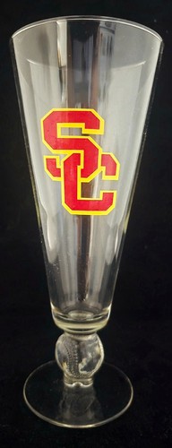 USC Trojans Tall Pilsner Baseball Stemmed Footed Glass | eBay