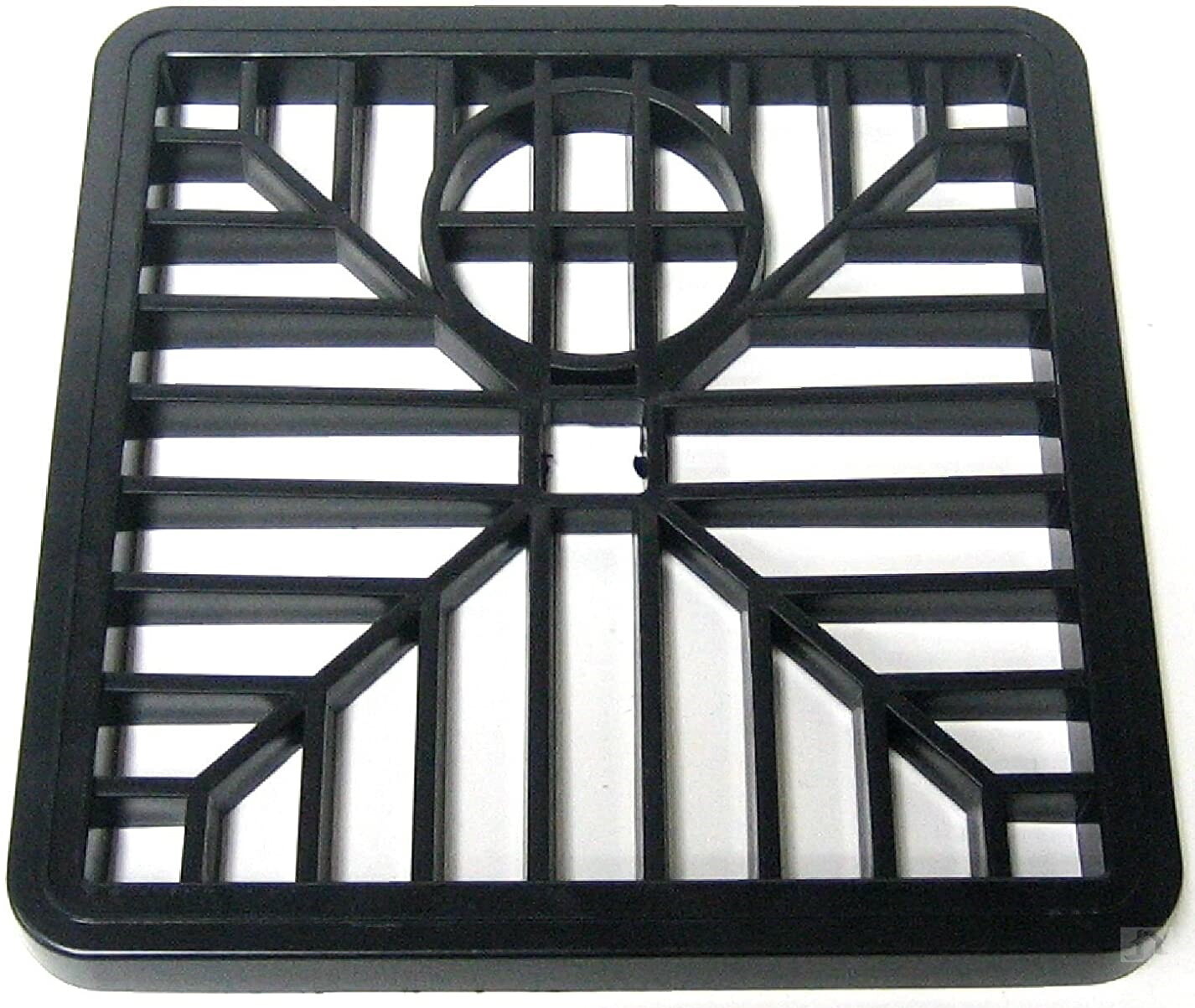 Drain Cover 6” SQUARE 150mm Black Plastic Grate Gulley Grid Leaf Guard ...