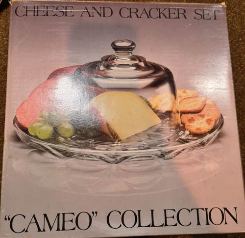 Javit Crystal Cheese and Cracker Set "Cameo Collection - NEW | eBay