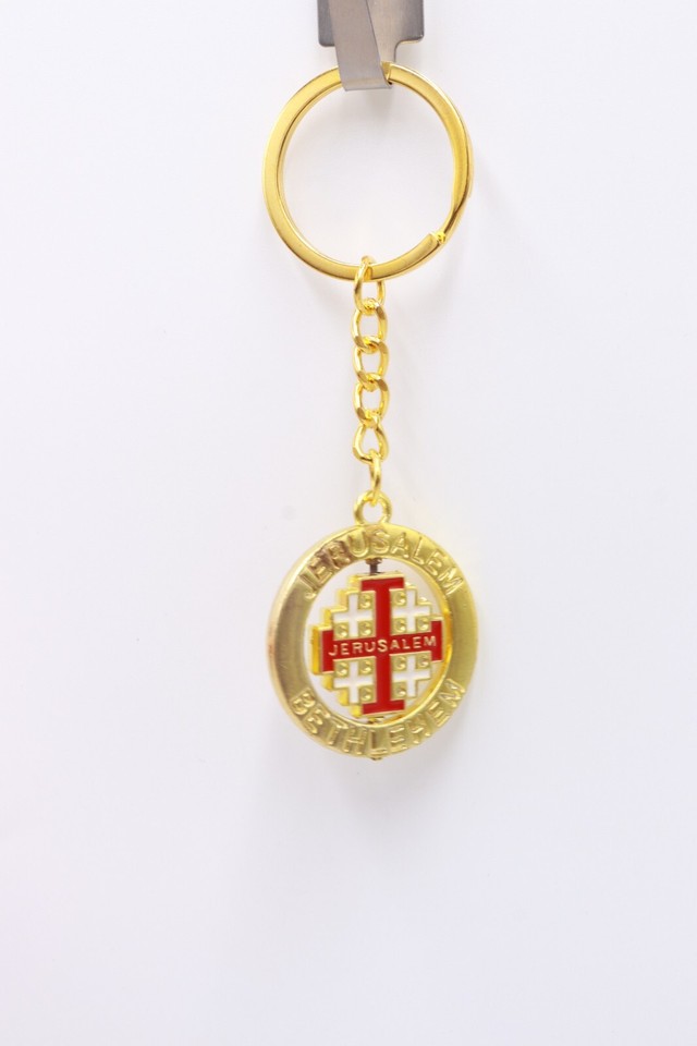 Holy Keychain Key Ring Chain Cross Jesus Gift Jerusalem Israel ...