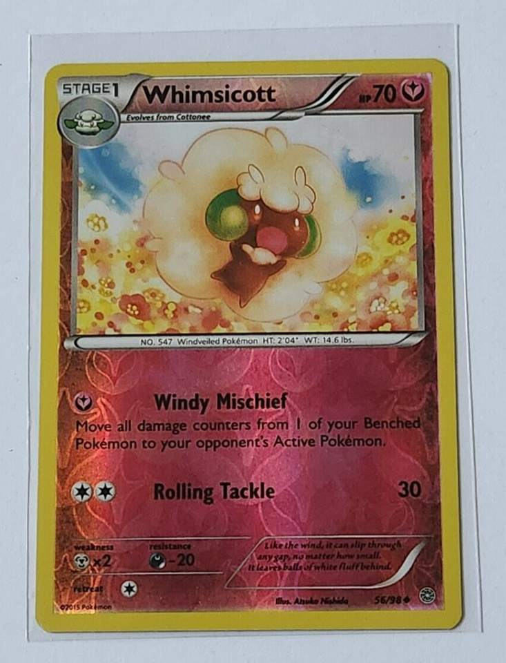 2015 POKEMON WHIMSICOTT HOLO TRADING CARD | eBay