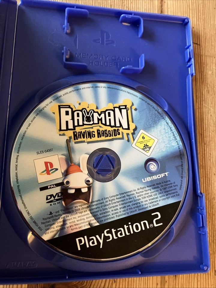 Rayman Raving Rabbids Playstation PS2 Party Compilation Video Game ...