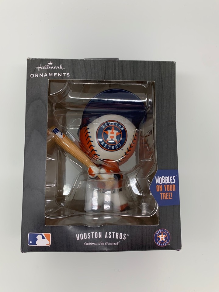 Hallmark Houston Astros Baseball MLB Bobble Wobble Head Ornament New In ...