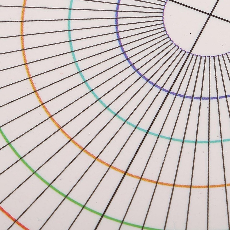 5X(Pottery Clay Divider Tool Equal Circle Protractor Rotary Disc ...