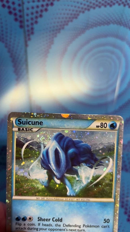 Suicune Cosmos Holo w/ SWIRL Promo HGSS21 Pokémon 2010 Collector's Tins ...