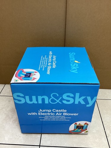 Sun & Sky Jump Castle with Electric Air Blower Ages 3+ SEALED - Free ...
