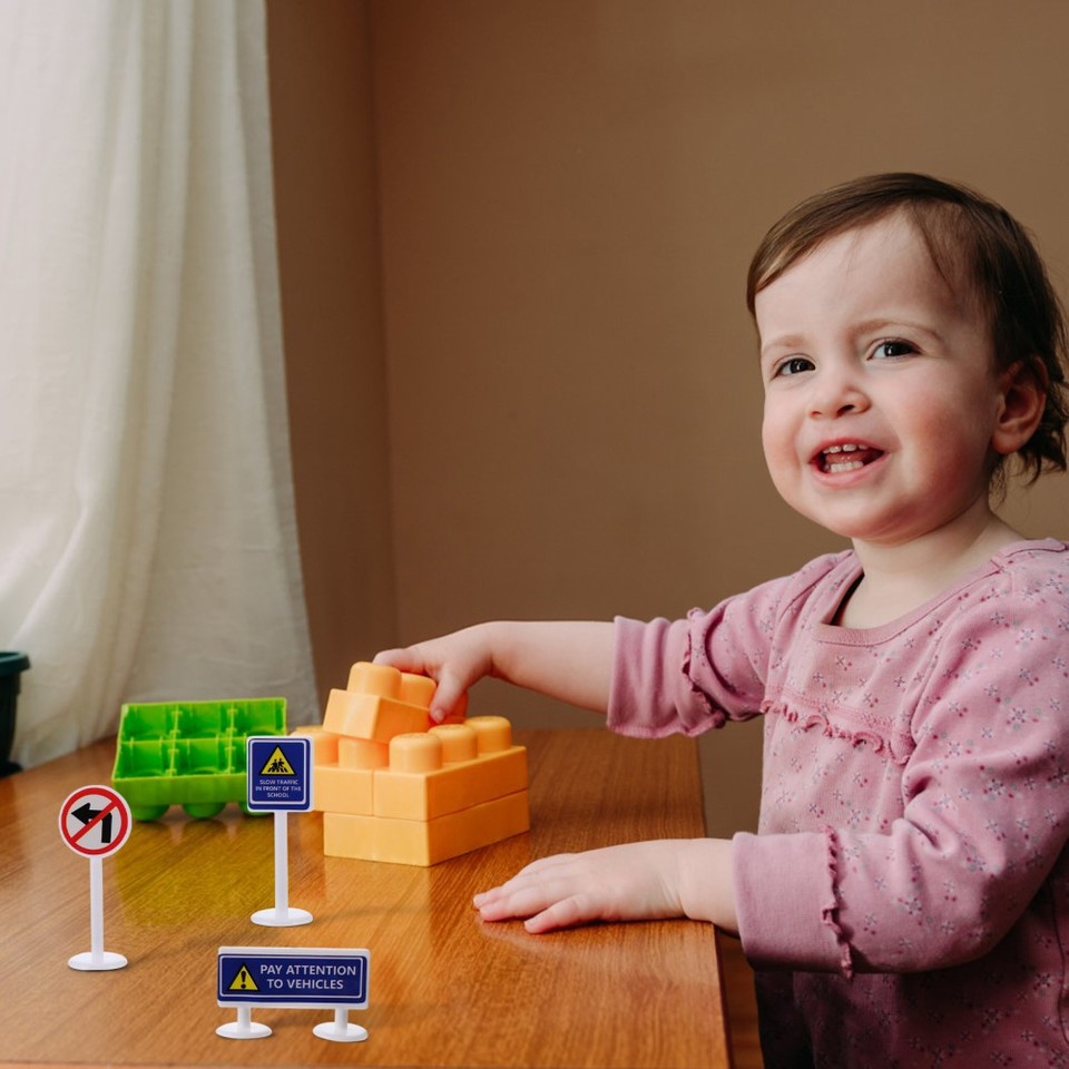 56 Pcs Children Traffic Sign Toy Signs Cognitive Learning Set | eBay ...