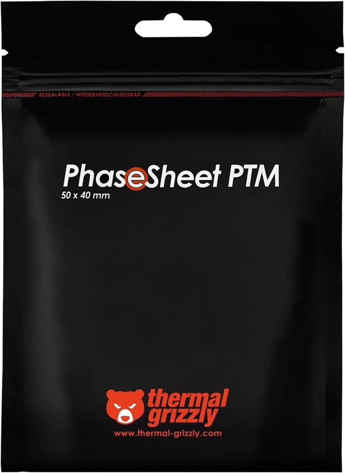 Thermal Grizzly - Phase Sheet PTM (50x40mm)- High Performance Thermal ...
