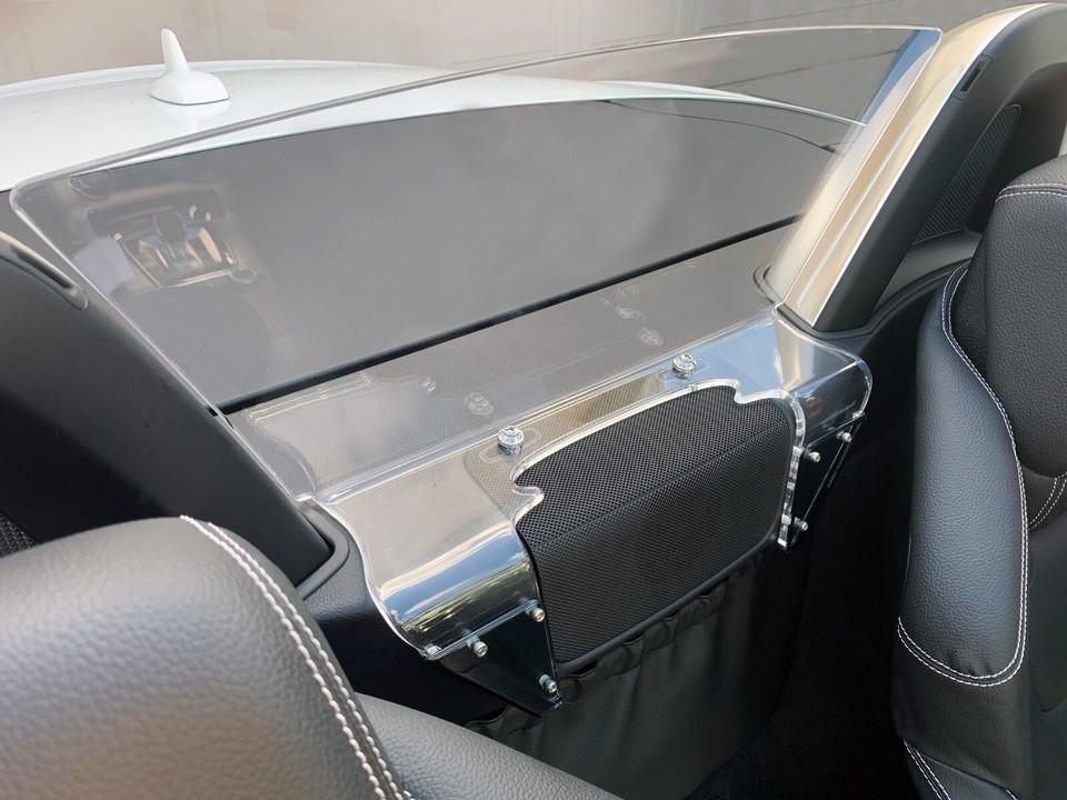 2012-2020 Wind Deflector fits Mercedes SLK R172 Plain Windscreen Wind ...