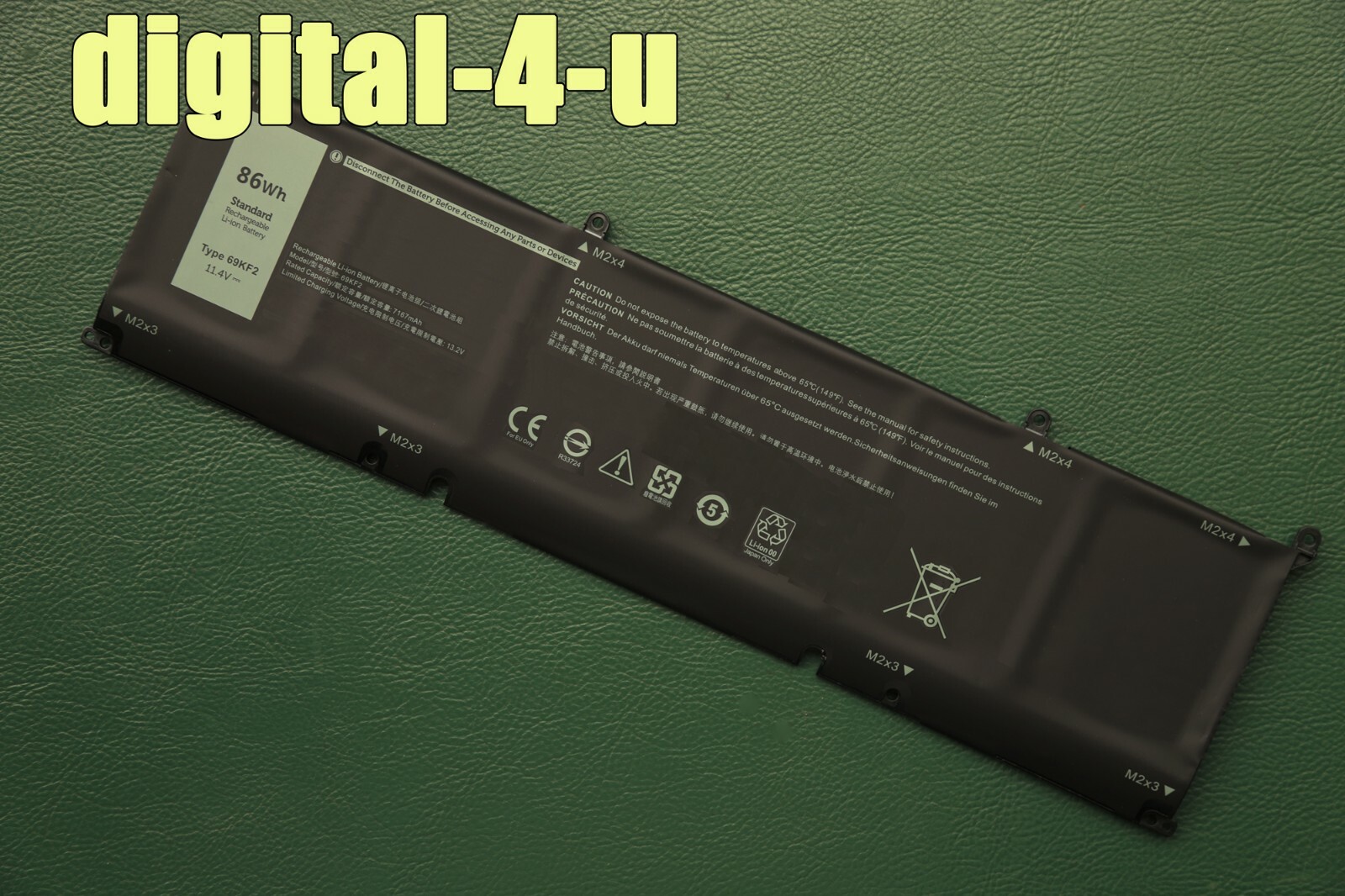 New 69KF2 86Wh Battery for Alienware M15 M17 R3 P45E 2020 XPS 15 9500 ...