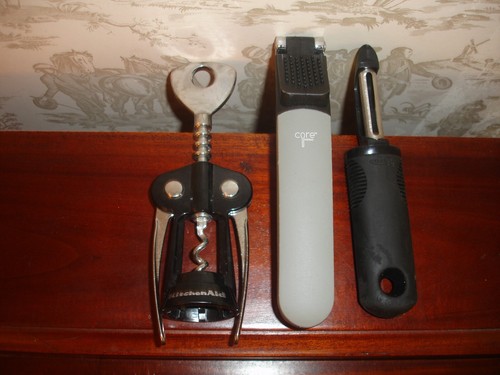 KitchenAid Winged Corkscrew Wine Opener Core Garlic Press OXO Potato ...