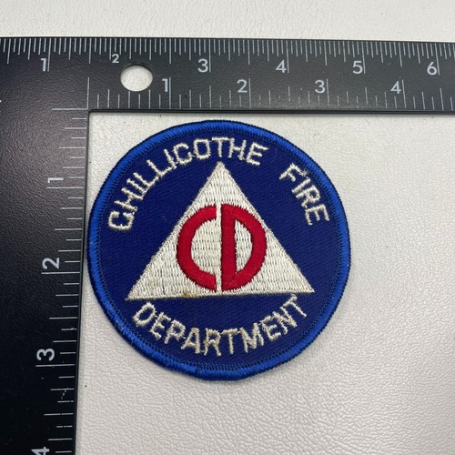 Vtg CIVIL DEFENCE CHILLICOTHE Fire Department Patch S28Z | eBay