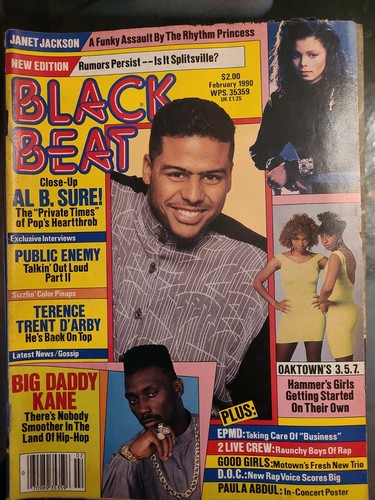 Vintage Black Beat Magazine Featuring AL B Sure , Public Enemy, Terence ...