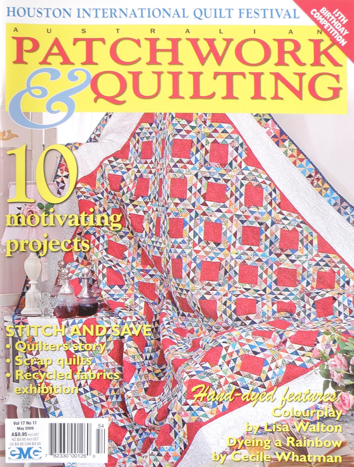 Australian Patchwork & Quilting Magazine Vol 17 No 11 - SAVE 25% Bulk ...