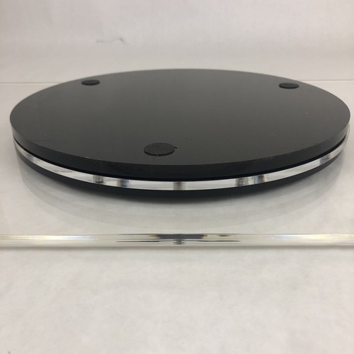 Clear Rectangle Lazy Susan Acrylic TV Stand Swivel Turntable Tabletop ...