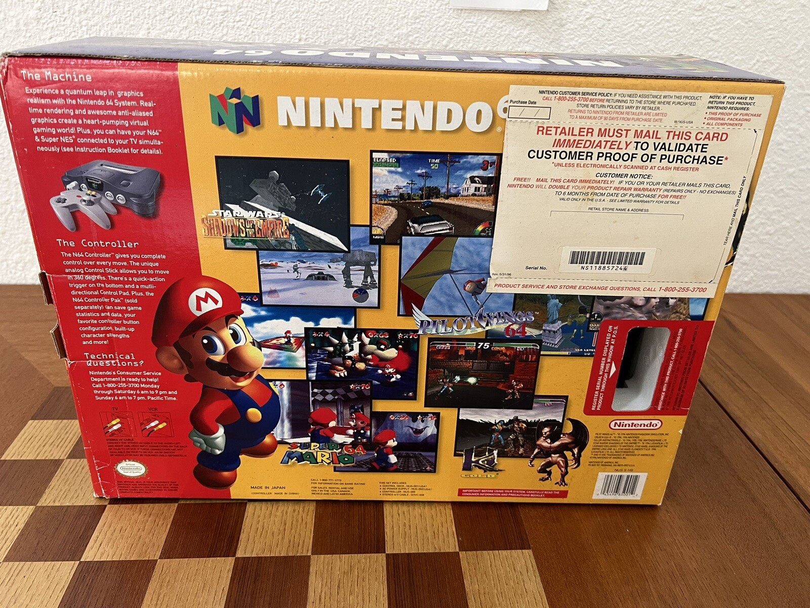 Nintendo 64 N64 Matching Reg Card Serial CIB 45496850012| eBay