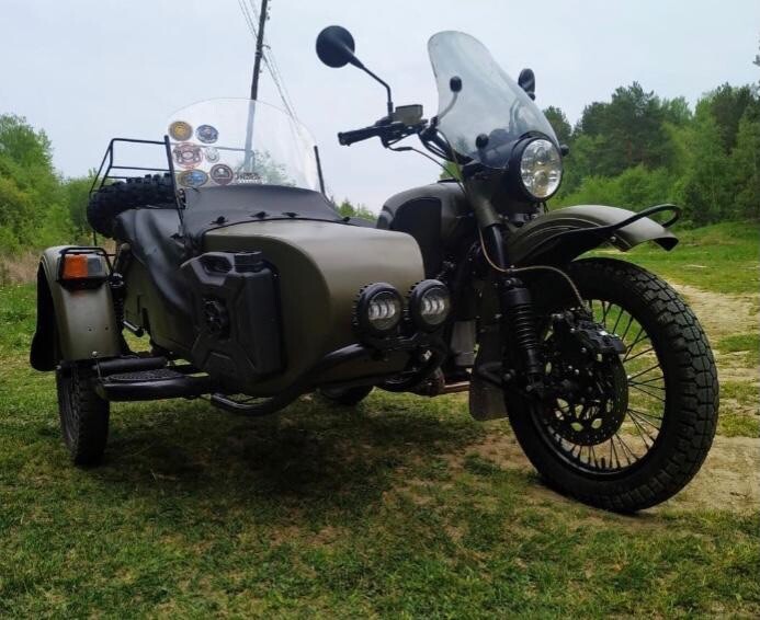 SIDECAR FRONT BUMPER URAL TOURIST RANGER DNEPR COSSAK NEVAL/PARACHOQUES ...