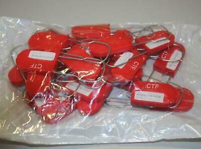 21852003 Lot of 25 Security Red Security Tag Seals Tab tamper lock out ...