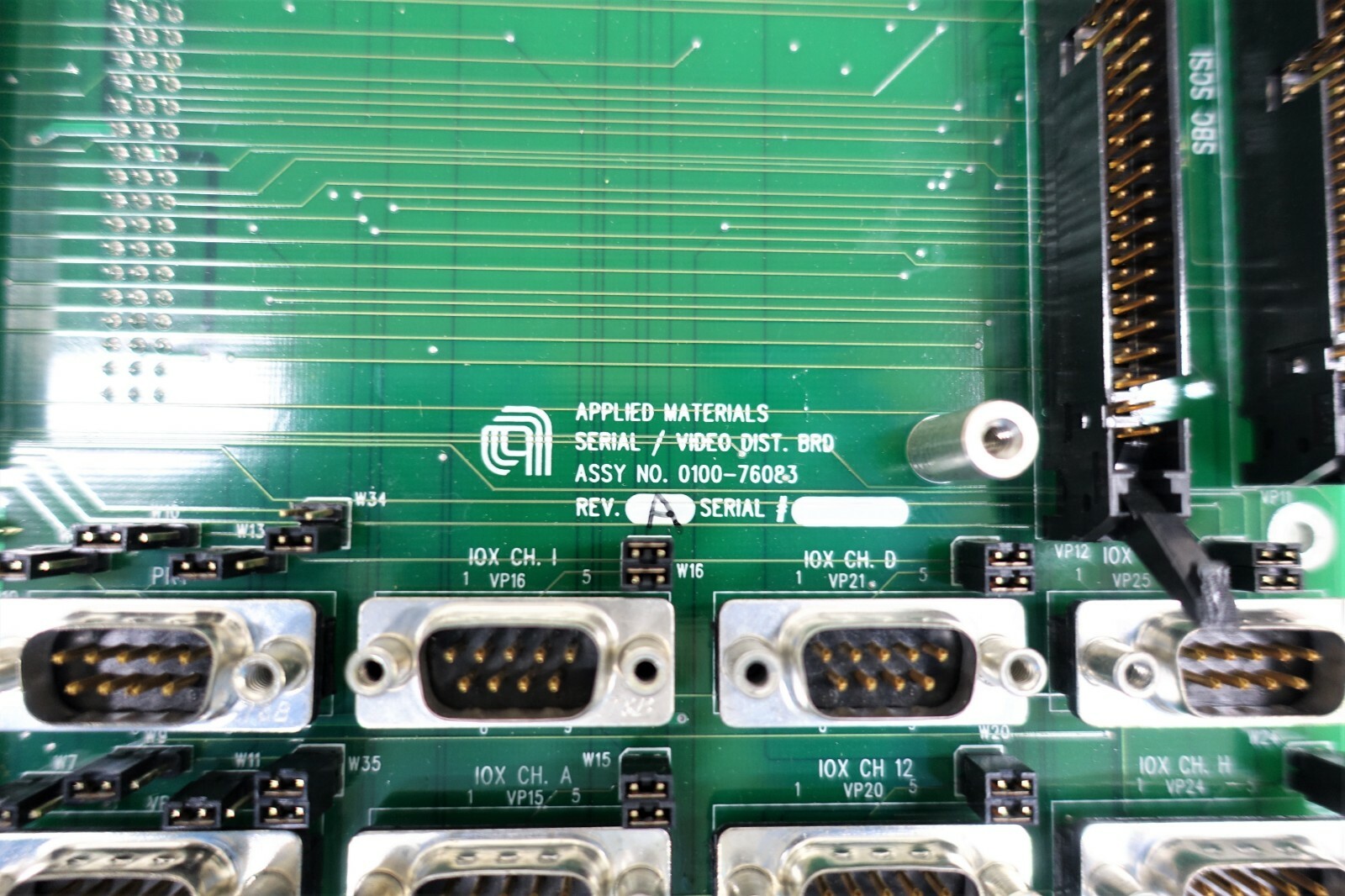 APPLIED MATERIALS 0100-76083 SERIAL/ VIDEO DIST. BOARD PCB CARD AMAT | eBay