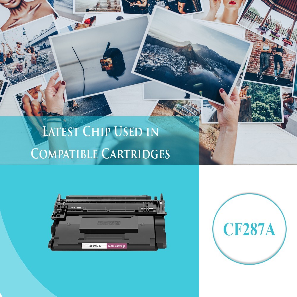 Black Toner CF287A Compatible With HP LaserJet Enterprise MFP M527c MFP ...