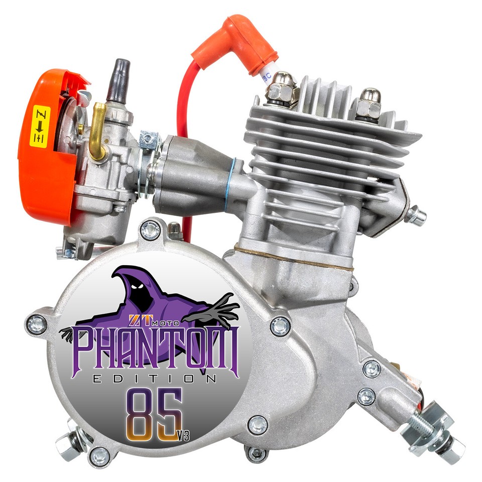 ZTMoto Phantom 85 V3 - Complete 52mm Bore 2 Stroke Motorized Bicycle ...
