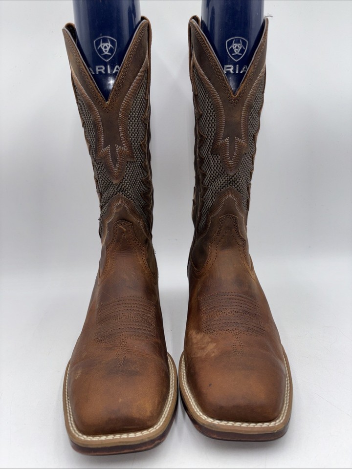 Ariat Venttek Ultra Quickdraw Western Boot Brown Leather Mens Size 12 D | eBay