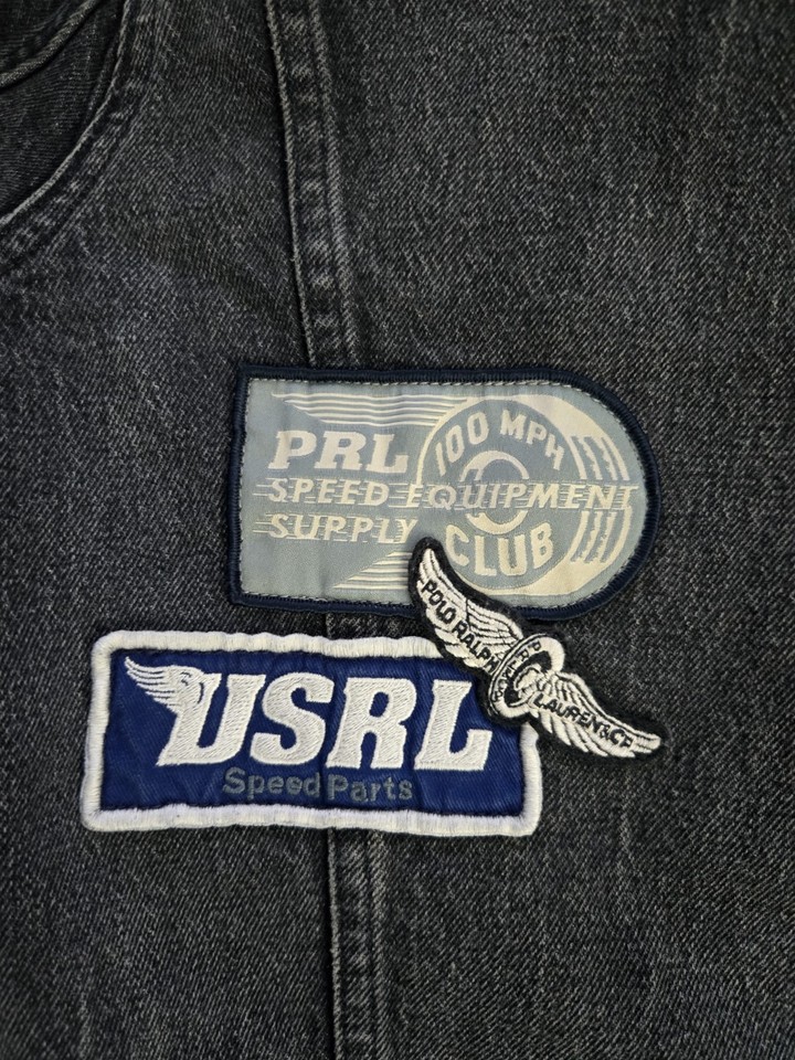 Polo Ralph Lauren 1967 USRL Race Moto Club Riders Denim Trucker Jacket ...