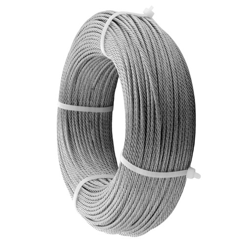 VEVOR T316 Stainless Steel Cable Steel Wire Rope 1/8" 300 ft 7x7 Cable ...