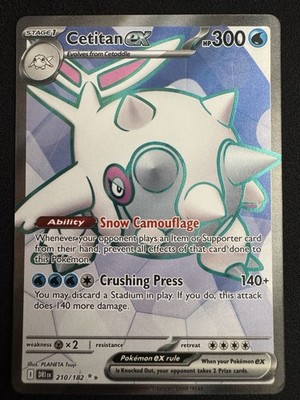 Pokemon TCG: Cetitan ex 210/182 Sv10: Destined Rivals Holo NM | eBay