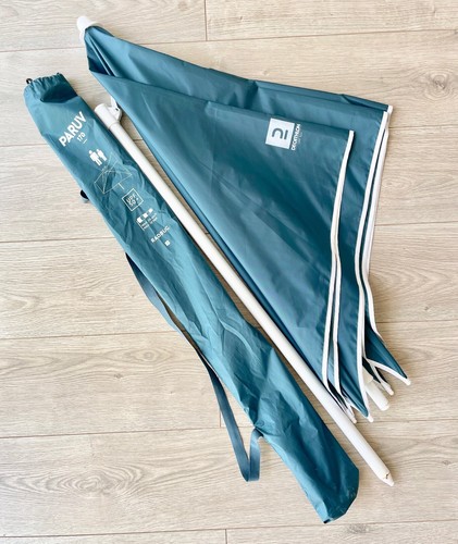 Square Beach Parasol 1 Person Upf 50+ Decathlon | eBay UK